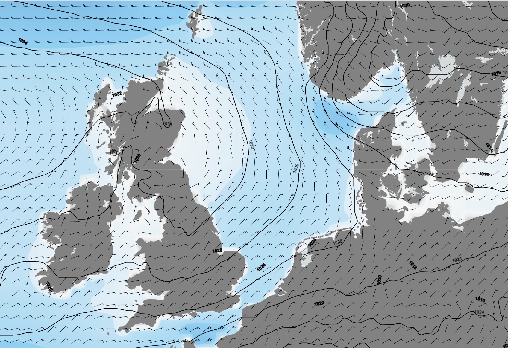 North Sea weather briefing week 22: Northerly flow persists