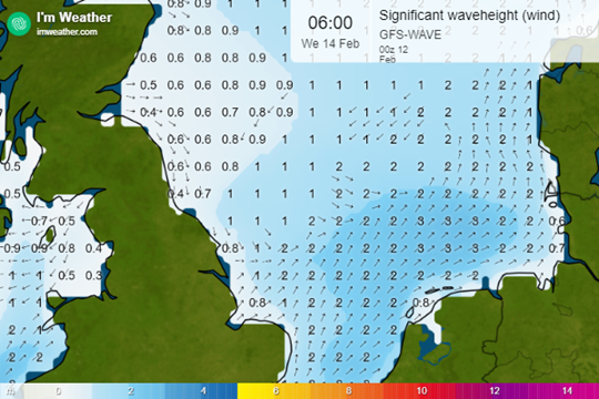 North Sea weather week 7: dynamic conditions, but no outliers