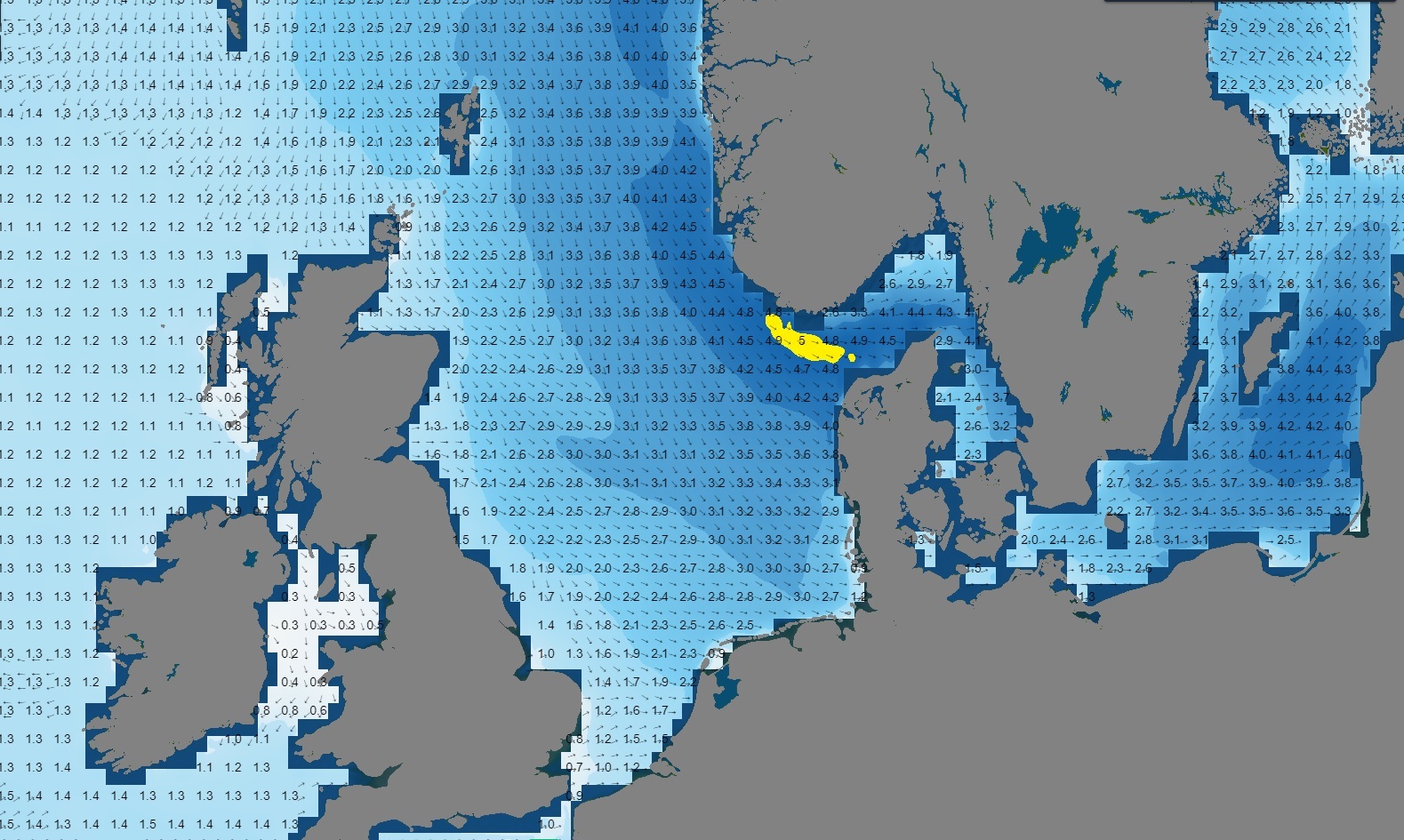 North Sea weather briefing week 32: Deep low-pressure area over Scandinavia