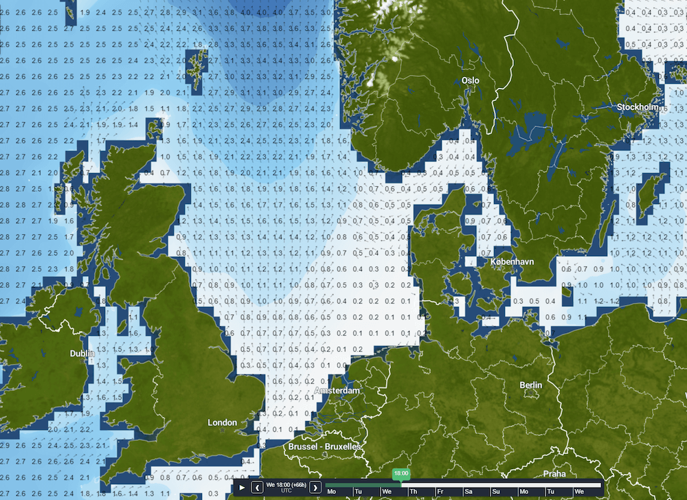North Sea weather briefing week 14: Calm and workable conditions, while ...