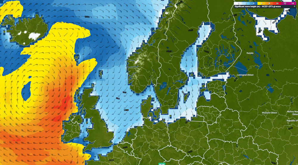 North Sea weather briefing: Brief calm periods disrupted with unsettled ...