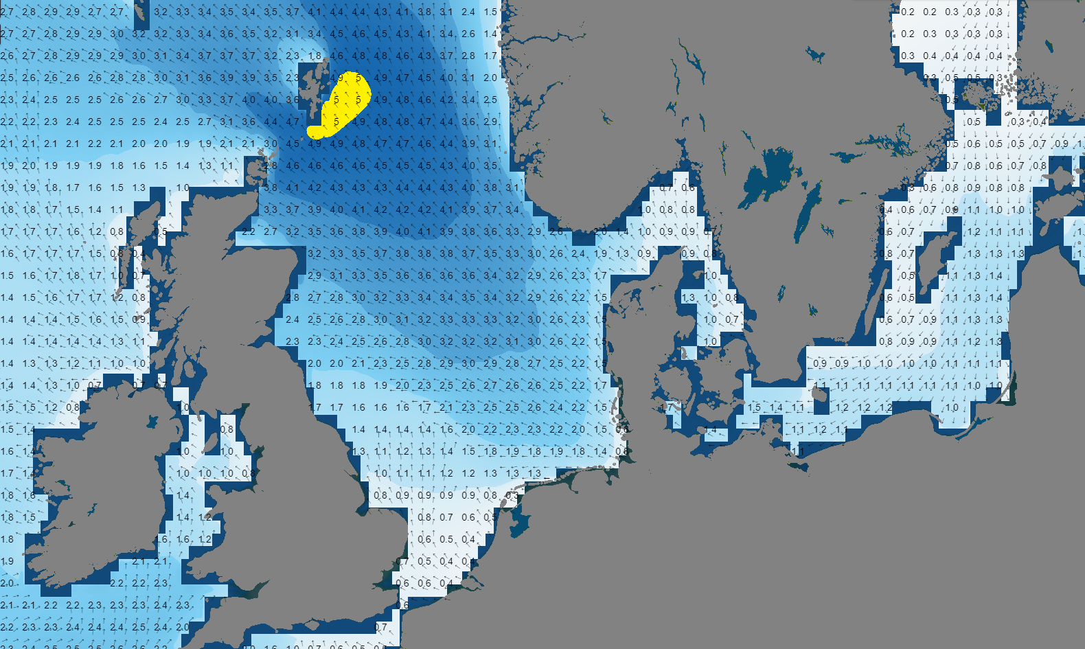North Sea weather briefing week 18: calm and workable, towards the ...