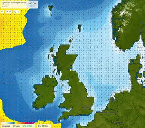 North Sea weather briefing: Persistent low pressure near Ireland