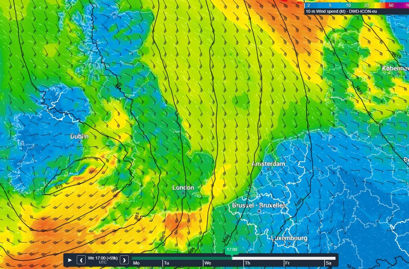 North Sea weather briefing week 46: Atlantic lows are taking over