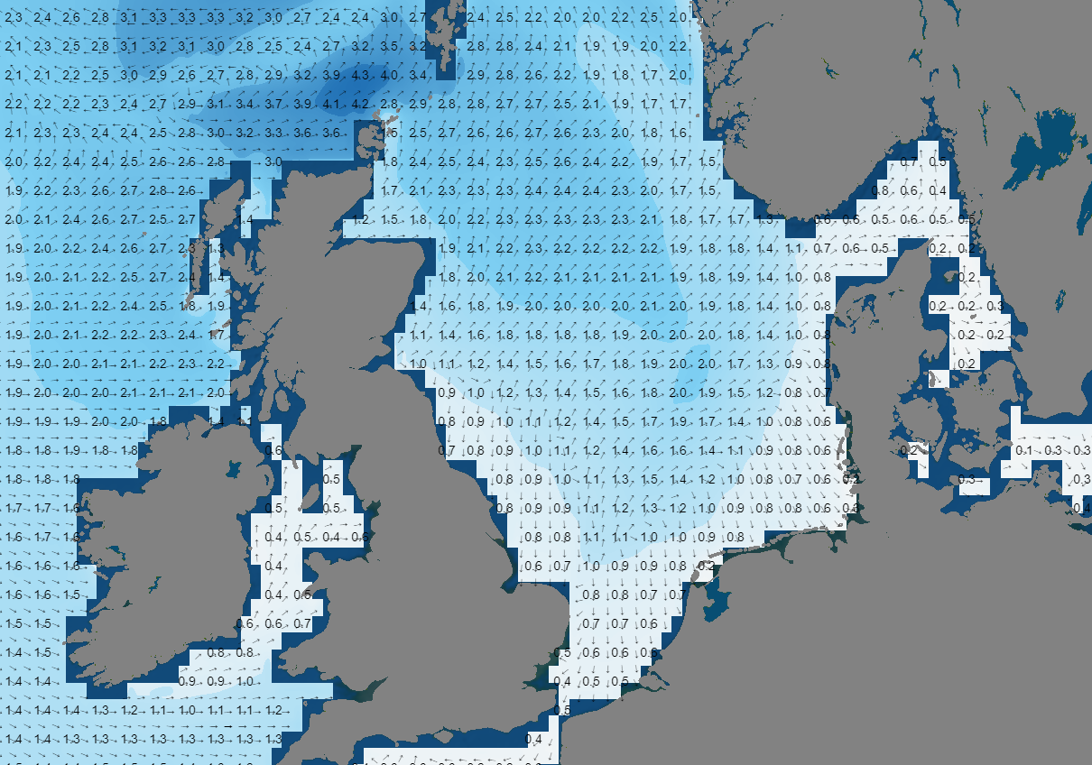 North Sea weather week 37: low pressure will slowly gain influence