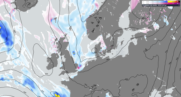 North Sea weather briefing: several low-pressure cores, stability ahead