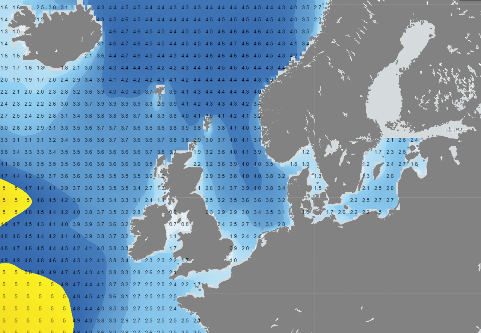 North Sea weather week 46: Several low-pressure areas dominate
