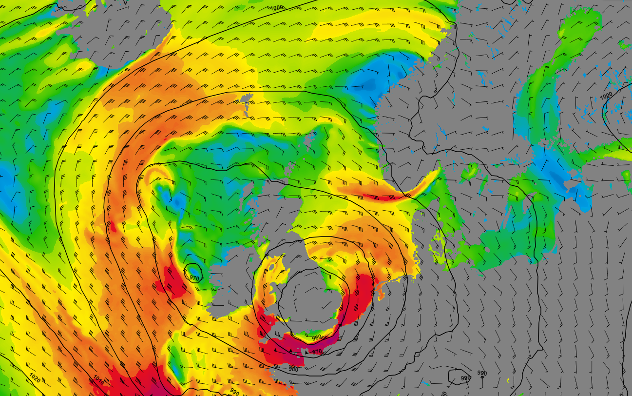 North Sea weather week 44: Deep low-pressure areas will dominate large ...