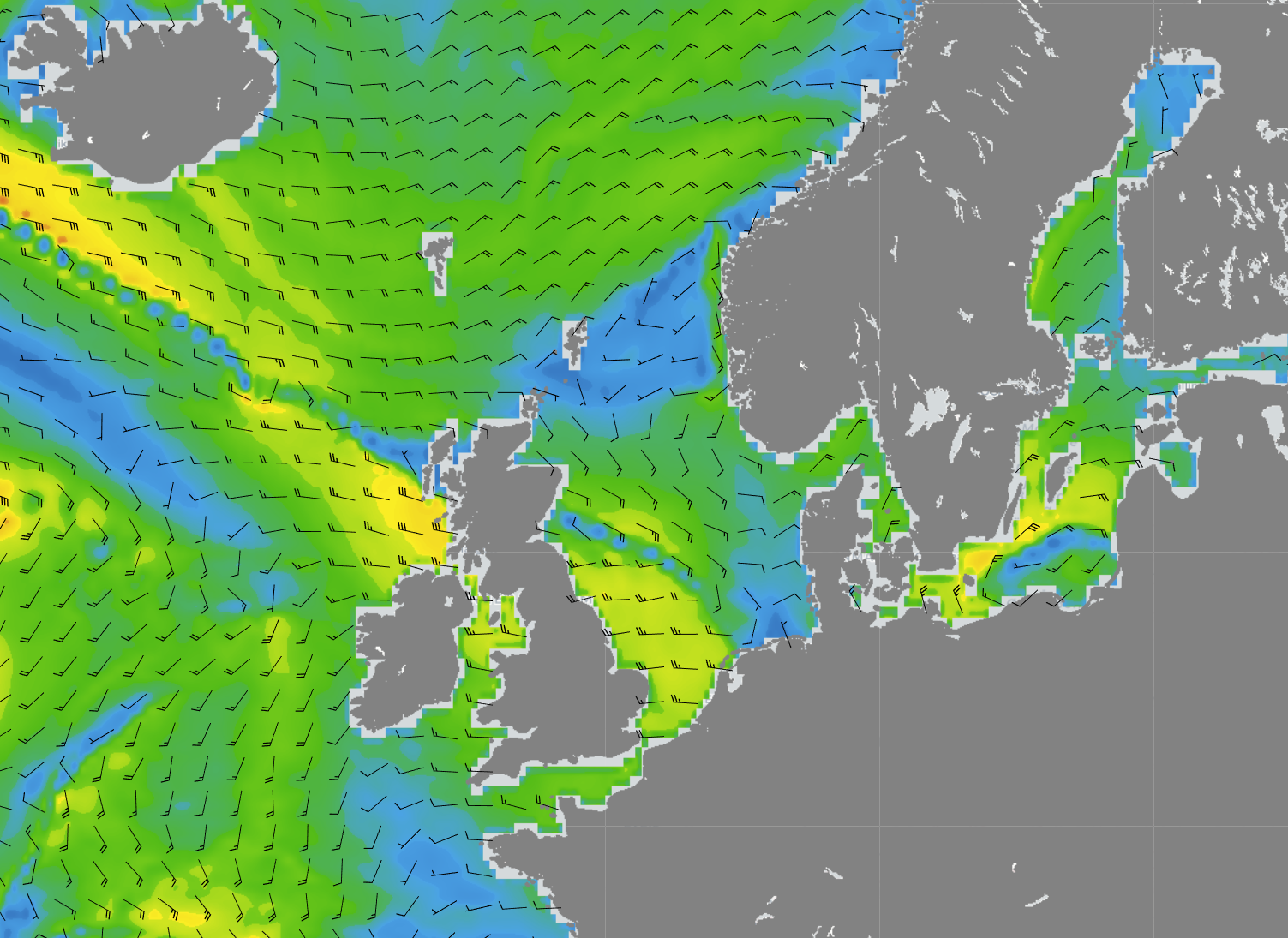 North Sea weather week 46: Several low-pressure areas dominate