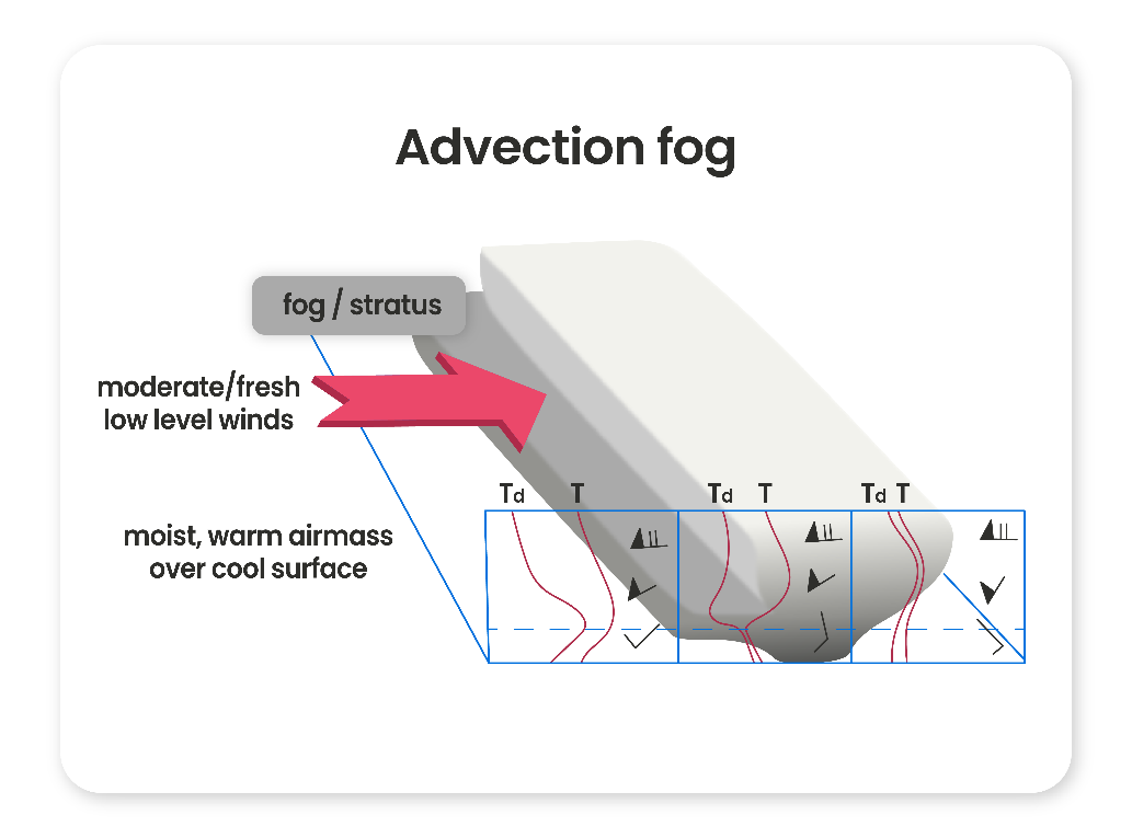 The sea clouds that affect operations the most: sea fog