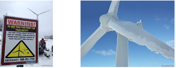 The slippery risks of ice deposition on wind turbines