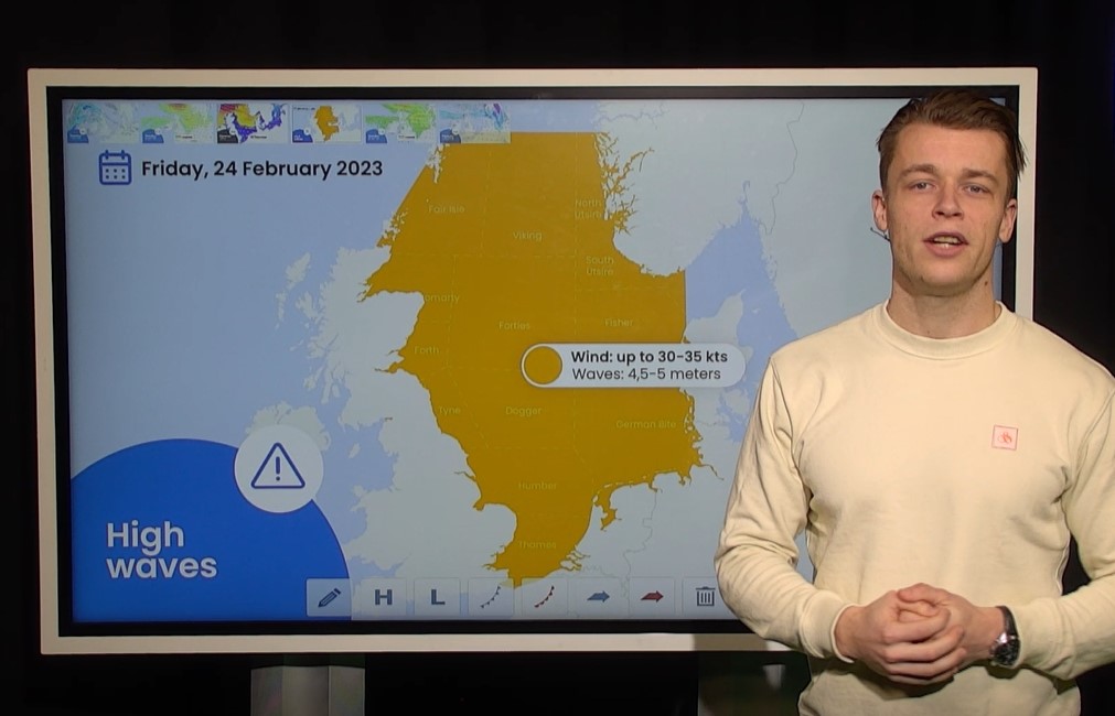 North Sea weather briefing week 8: Dominating high-pressure and swell ...