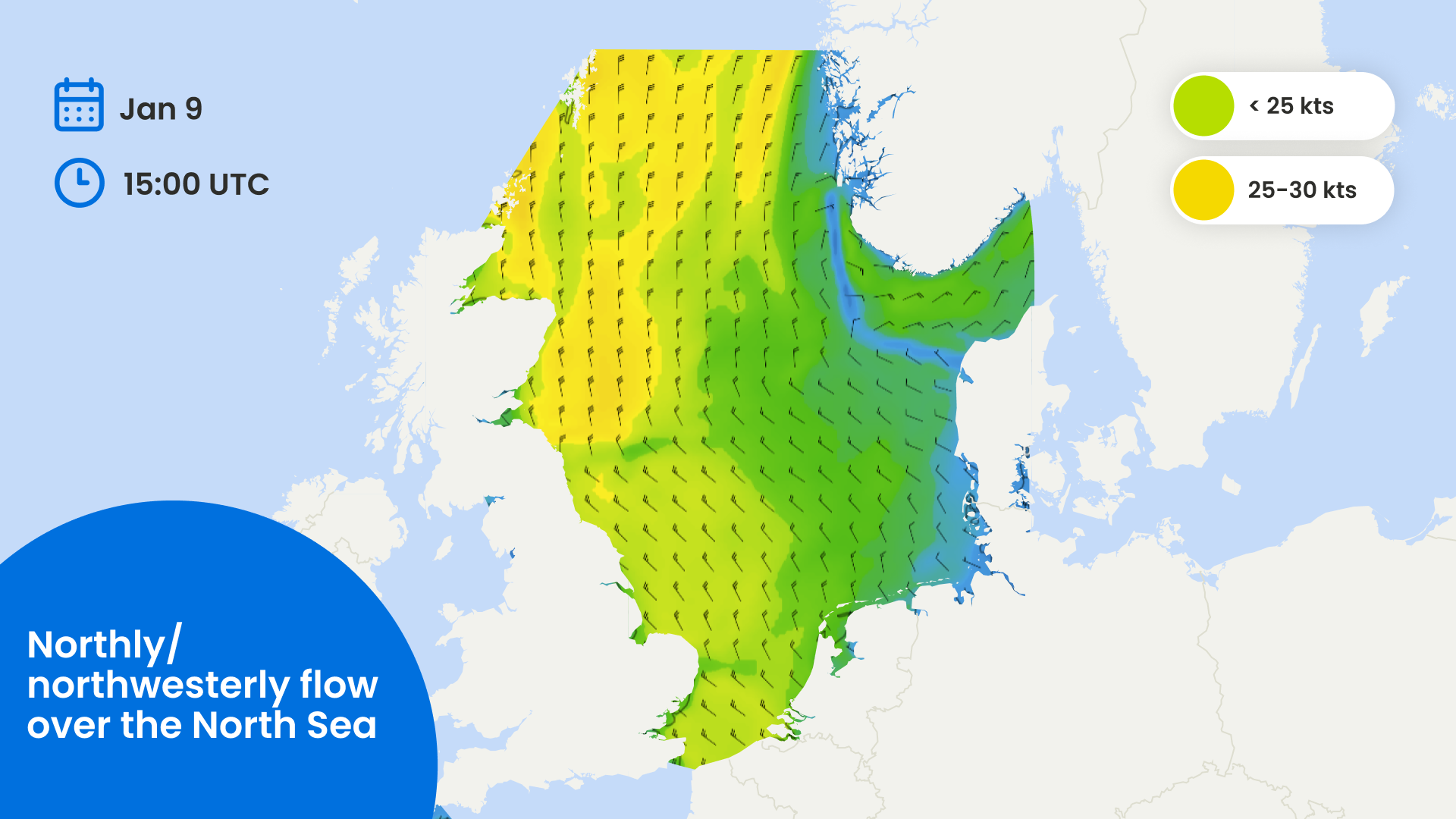 North Sea weather: Low pressure continues its influence with calmer ...
