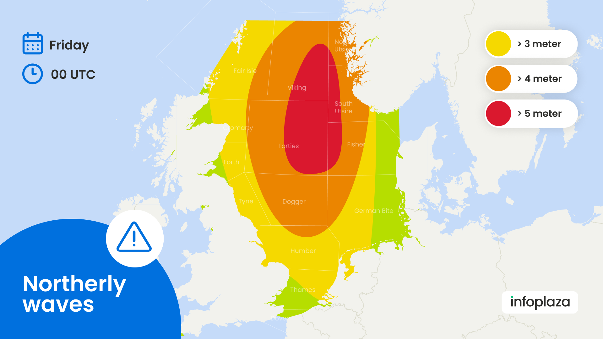 North Sea weather: KIRK brings unsettled conditions over the North Sea