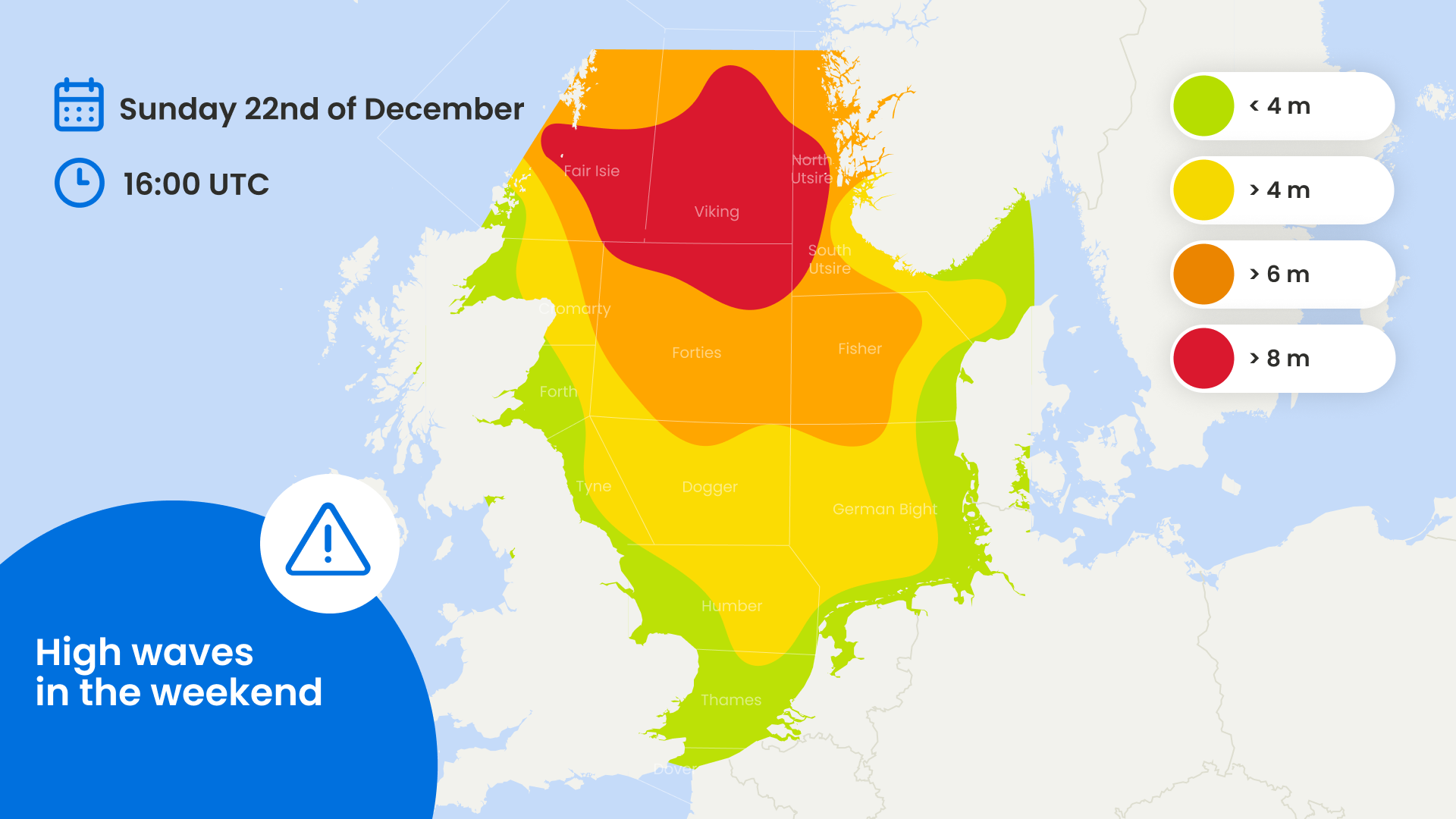 North Sea Weather: upcoming week marked by rough conditions