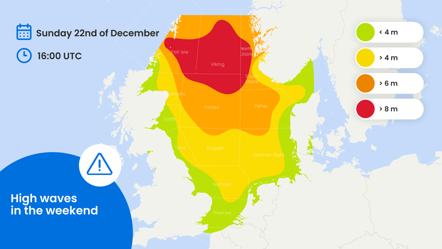 North Sea Weather: upcoming week marked by rough conditions