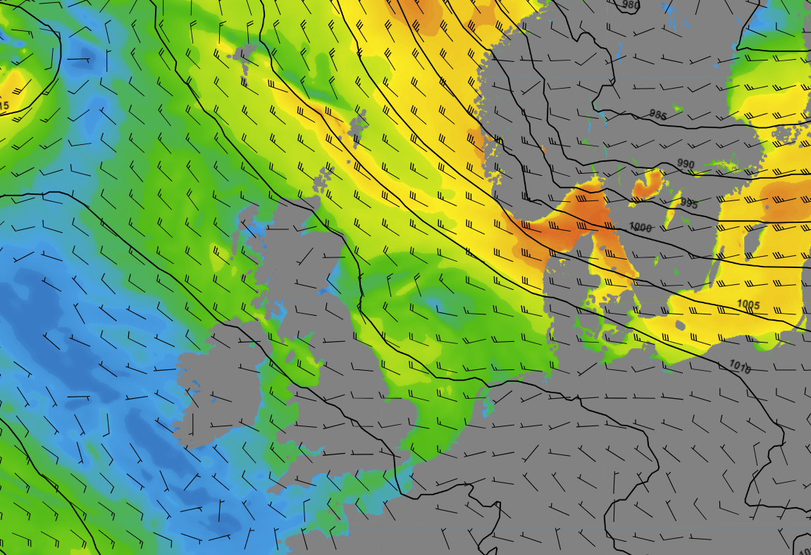 North Sea weather briefing week 41: Sharp cold fronts incoming