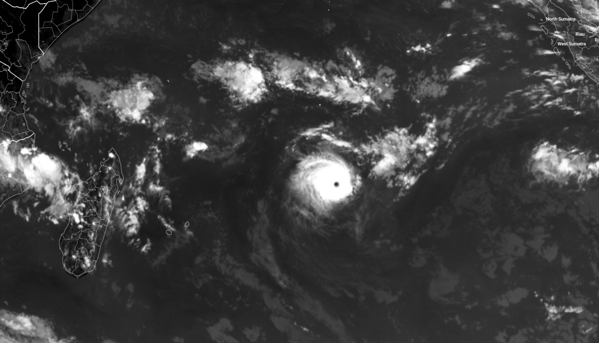 Unique route of cyclone Freddy