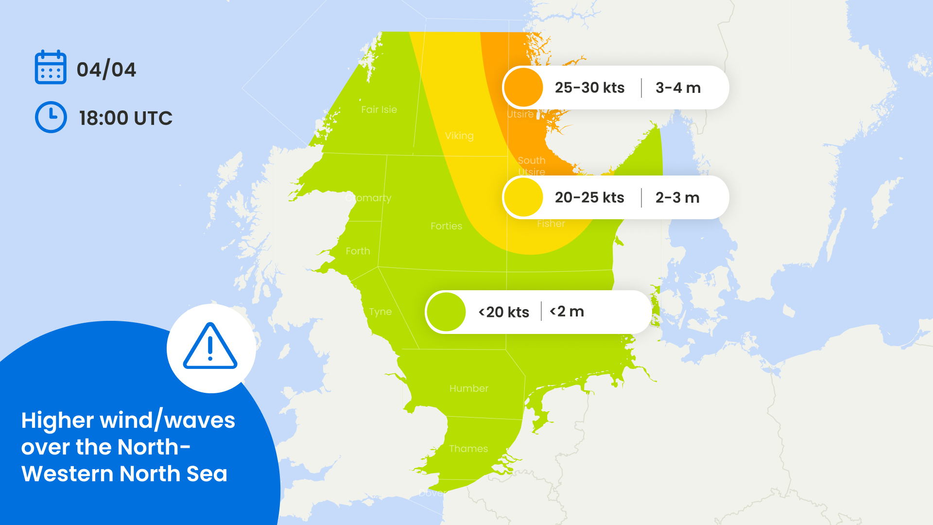 North Sea weather: Calm conditions now, but winds and waves to ...